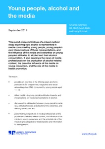 Young people, alcohol and the media. - Drugs and Alcohol